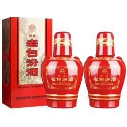 汾酒白酒_汾酒 老白汾 醇柔 53%vol 清香型白酒475mL*2瓶礼盒装多少钱-什么值得买