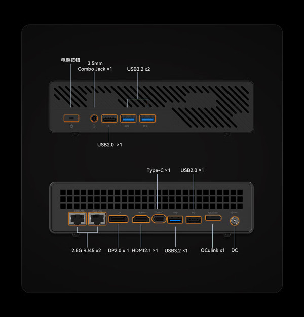 【省200元】铭凡商用电脑_铭凡 MS-A1双网口/Oculin接口/支持8700G/8K三屏异显迷你主机机箱游戏办公全接口高性能迷你电脑小 ...