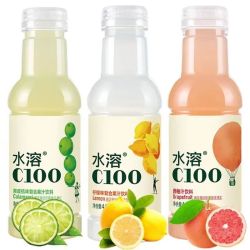 NONGFU SPRING 农夫山泉 445ml*10瓶水溶C100复合果汁饮料装柠檬VC维C饮料多少钱-什么值得买