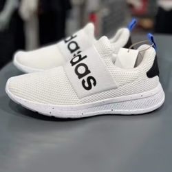 阿迪达斯跑鞋_adidas 阿迪达斯 男鞋舒适春夏季网面轻便一脚蹬跑步慢跑鞋HR0349多少钱-什么值得买