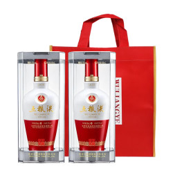 五粮液白酒_WULIANGYE 五粮液 1618 浓香型白酒 52度 500ml*2瓶 年份随机（含礼品袋）多少钱-什么值得买