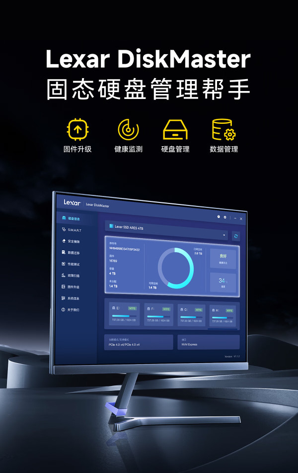Lexar 雷克沙 雷神 THOR NVMe M.2 固态硬盘 1TB（PCI-E 4.0）【报价 价格 评测 怎么样】 -什么值得买