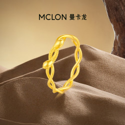 曼卡龙黄金戒指_MCLON 曼卡龙 卡洛希灵蛇黄金戒指 约2.26g多少钱-什么值得买