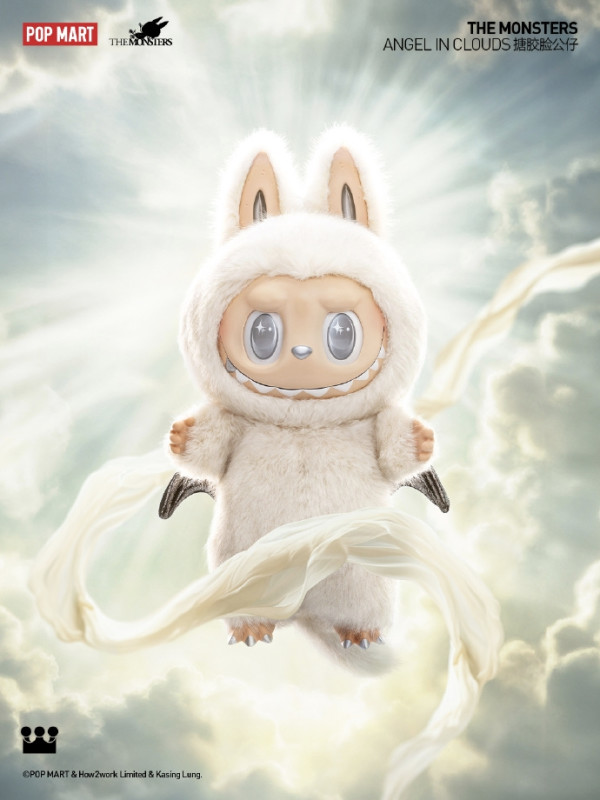 泡泡玛特潮流玩具_POP MART 泡泡玛特 THE MONSTERS-ANGEL IN CLOUDS搪胶脸公仔多少钱-什么值得买