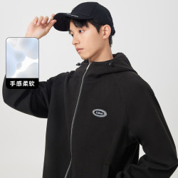 【省1043元】卡宾男外套_Cabbeen 卡宾 LOGO章仔连帽磨毛夹克多少钱-什么值得买