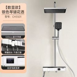 【省450元】欧琳花洒_OULIN 欧琳 CH3501 银色数显钢琴键四出水花洒多少钱-什么值得买