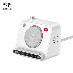 插座插排_aigo 爱国者 70W氮化镓笔记本智能插座/插线板/无线充插排/七合一桌面充电站/ Type多少钱-什么值得买