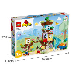 【省400元】乐高拼插积木_LEGO 乐高 Duplo得宝系列 10993 3合1创意树屋多少钱-什么值得买