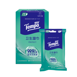 得宝湿纸巾_Tempo 得宝 一博同款 杀菌湿巾12片*5包 高效杀菌 防护湿巾多少钱-什么值得买