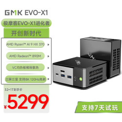 【省300元】极摩客台式机_GMK 极摩客 EVO-X1迷你主机AI 9 HX370多少钱-什么值得买