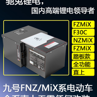 驰兔适用于九号电动车锂电池nzmix电池 mzmix fzmix F30C直上FMIX【报价 价格 评测 怎么样】 -什么值得买