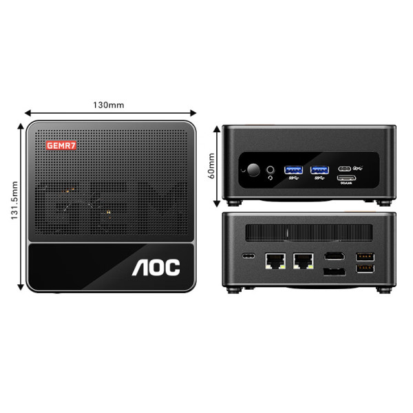 【省100元】冠捷家用电脑_AOC GEM R7 imini S 迷你主机（R7-8845HS、24GB、1TB）多少钱-什么值得买