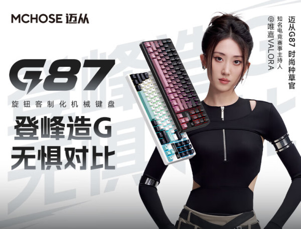 MCHOSE 迈从 G87 87键 三模机械键盘 黑色等高线 白菜豆腐轴V2 RGB【报价 价格 评测 怎么样】 -什么值得买