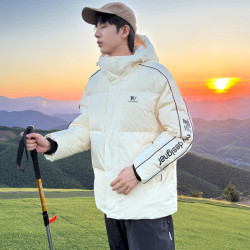 【省50元】唐狮男外套_TONLION 唐狮 [3件8.5折441.9元,叠加优惠券]唐狮冬季新款男羽绒服连帽短款面包服撞色拼多少钱-什么值得买