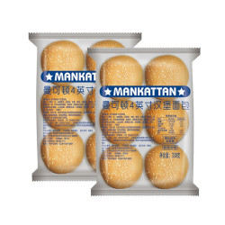 曼可顿烘焙食品_MANKATTAN 曼可顿 汉堡包面包胚12对 早餐家用自制多少钱-什么值得买