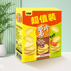 甘源饼干_甘源 薯片3口味超值装 186g多少钱-什么值得买