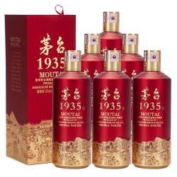 茅台白酒_茅台 贵州茅台酒 茅台1935 酱香型白酒 53度 500ml 送礼走访 53%vol 500mL 6瓶 整箱散瓶装多少钱-什么值得买