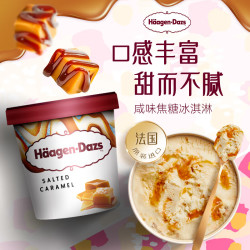【省70元】哈根达斯冰淇淋/雪糕_哈根达斯 Häagen·Dazs Haagen-Dazs） 咸味焦糖冰淇淋460ml 大桶冰淇淋家庭装多少钱 ...