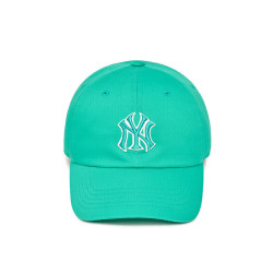 【省114.4元】美国职棒大联盟棒球帽/鸭舌帽_MLB 男女软顶刺绣软顶棒球帽3ACP0113N-50MTS-F 纽约洋基队/薄荷色/大标多少 ...