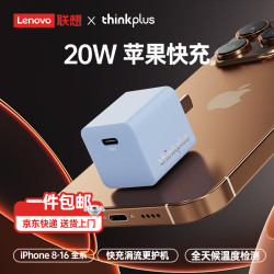 thinkplus充电器_thinkplus 联想氮化镓苹果充电器iPhone16/15充电头PD20W快充Type-C适用苹果16ProMax15/14/13/iPad手机 蓝多少钱-什么值得买