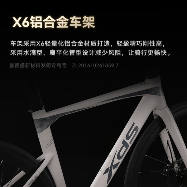 喜德盛（xds）25款AD300全内走公路车20速油碟铝合金桶轴自行车成人ad300 绯蛇|开箱即骑|免安装调试 480mm 2025|升配不升价【报价 价格 评测 怎么样】 -什么值得买