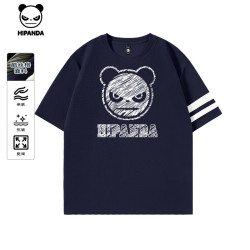 【省40元】你好熊猫男士T恤_HIPANDA 你好熊猫 网眼透气T恤 4色可选多少钱-什么值得买