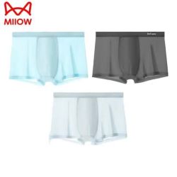 【省37元】猫人男士内裤_Miiow 猫人 男士冰丝无痕抗菌内裤 3条装多少钱-什么值得买